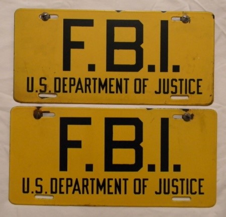 The FBI Porcelain License Plate Story
